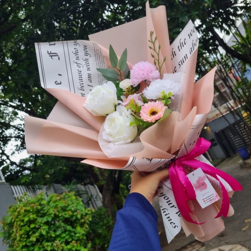 Jual bucket/buket/bouquet bunga artificial murah | Shopee Indonesia
