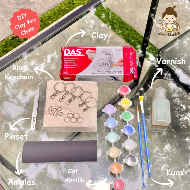 Jual DIY Clay Keychain Kit @your_____studios | Shopee Indonesia