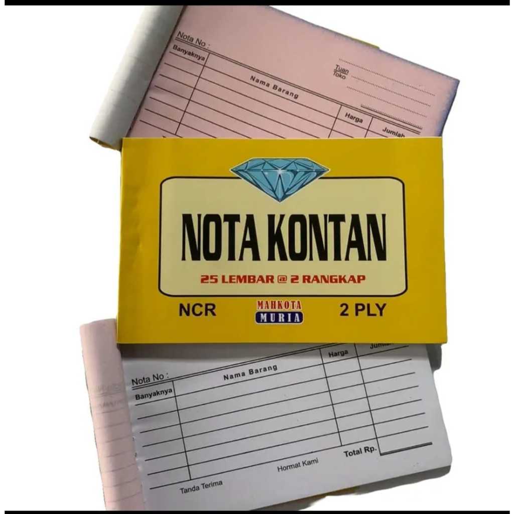 Jual NOTA KONTAN 2 PLY KECIL, RANGKAP 2, NOTA NCR, DESAIN LANDSCAPE ...