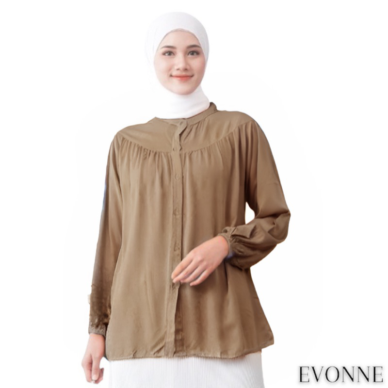 Jual EVONNE Atasan Baju Wanita Laura Blouse Rayon Jumbo E-154 | Shopee ...
