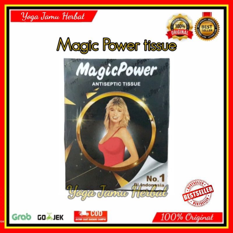 Jual Tissue Magic Power Original Antiseptic 1 box isi 6 Sachet | Shopee ...