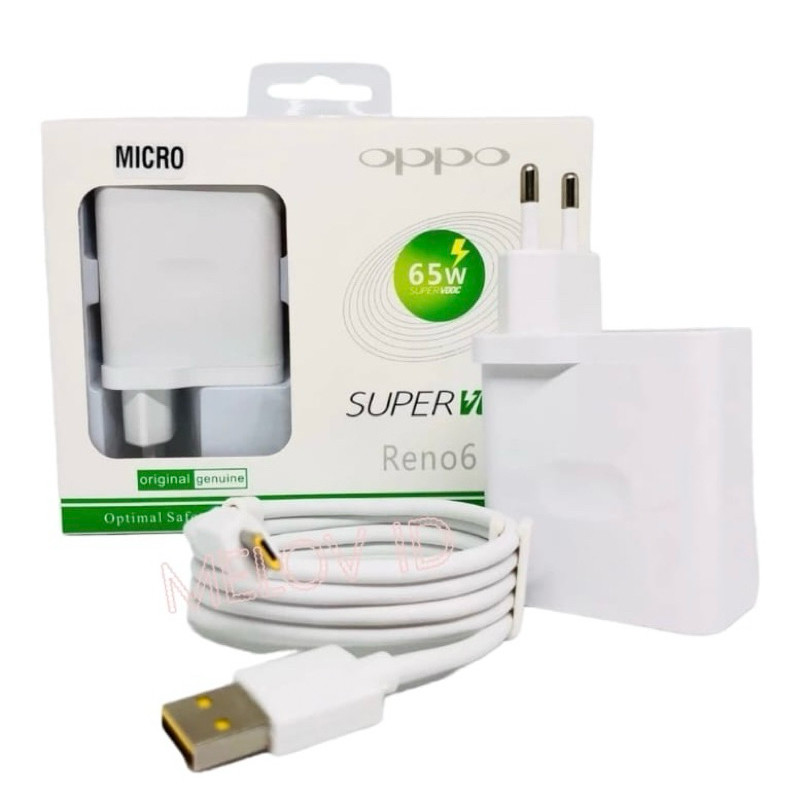 Jual Charger Oppo 65W SUPER VOOC Micro USB & Type C Fast Charging ...