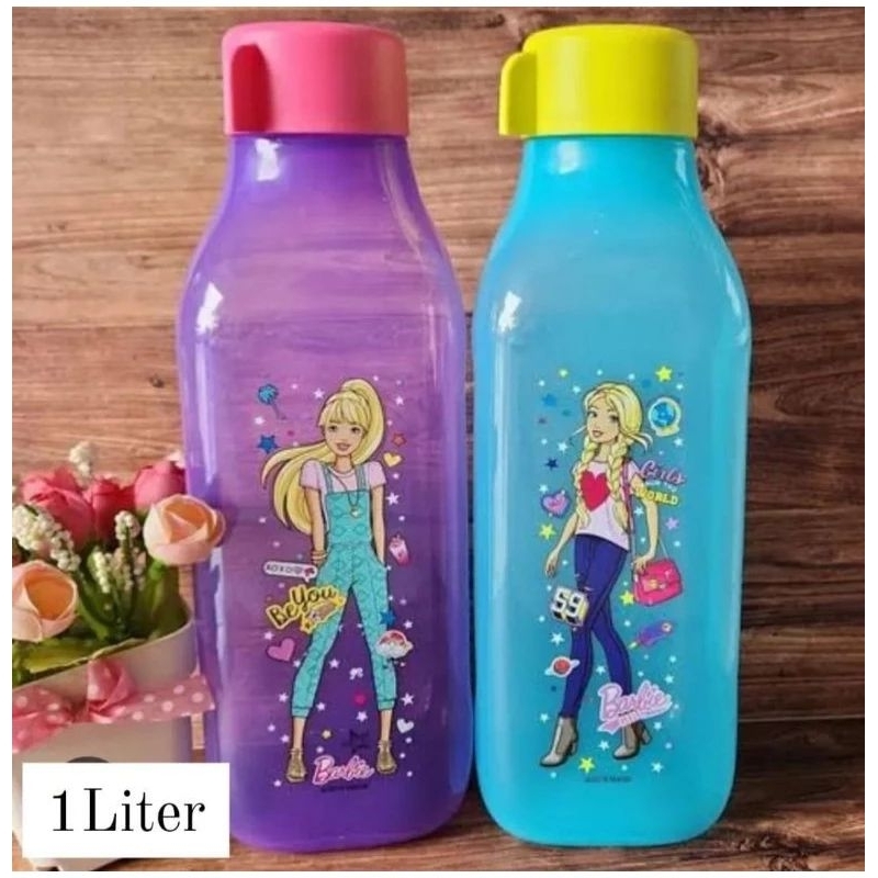 Jual original eco square 1L 1pcs Barbie botol minum kotak bottle flip ...
