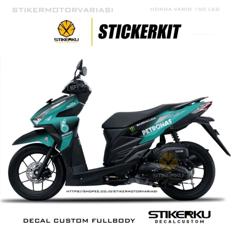Jual STICKER DECAL HONDA VARIO 150 LED FULLBODY DESIGN CUSTOM FULLBLOCK ...