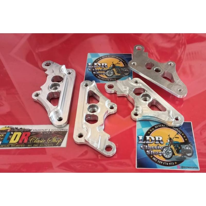 Jual braket kaliper rcb ke shok MP / Tiger disk 300 | Shopee Indonesia