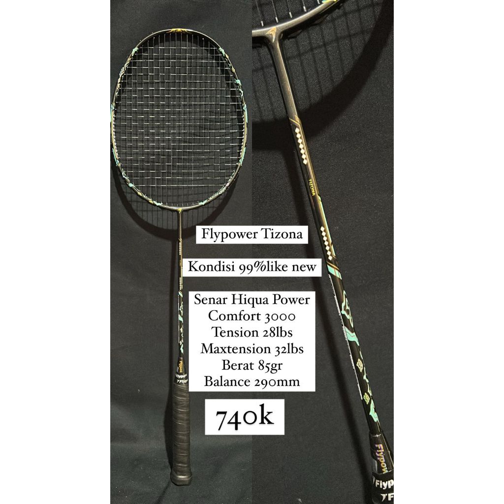 Jual Raket Flypower Tizona Raket Badminton Original Termurah Free senar ...