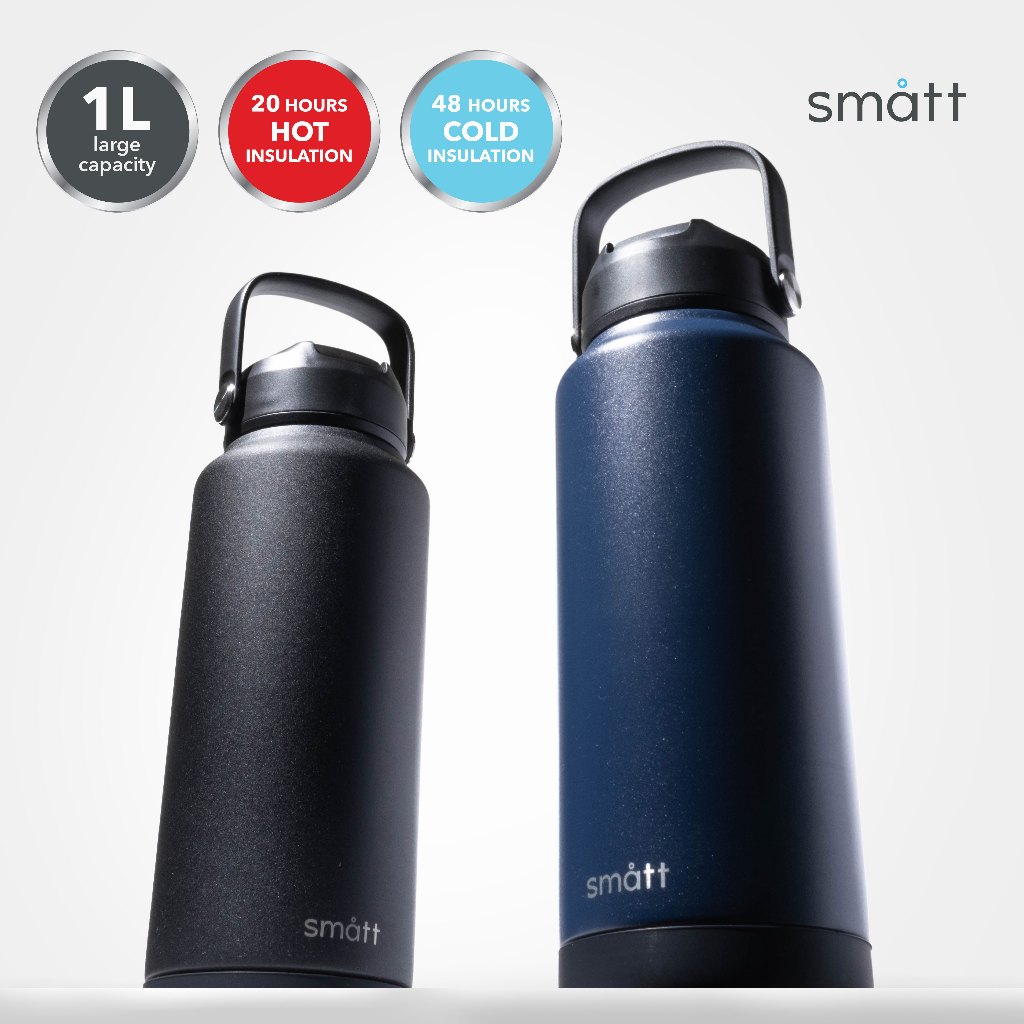Jual Smatt Double Insulation Bottle Termos 1 Liter Tumbler Stainless ...