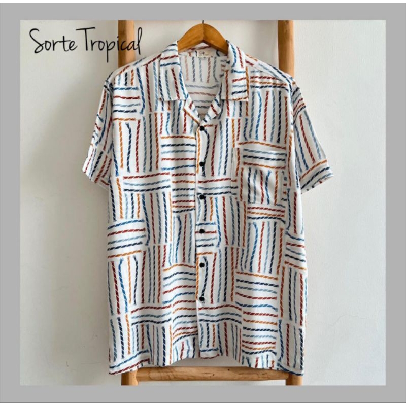 Jual SORTE TROPICAL - Baju Kemeja Hawaii Pantai Unisex Kasual Rayon ...