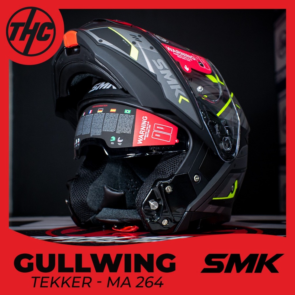 Jual HELM SMK GULLWING TEKKER FULL FACE HELMET SMK | Shopee Indonesia