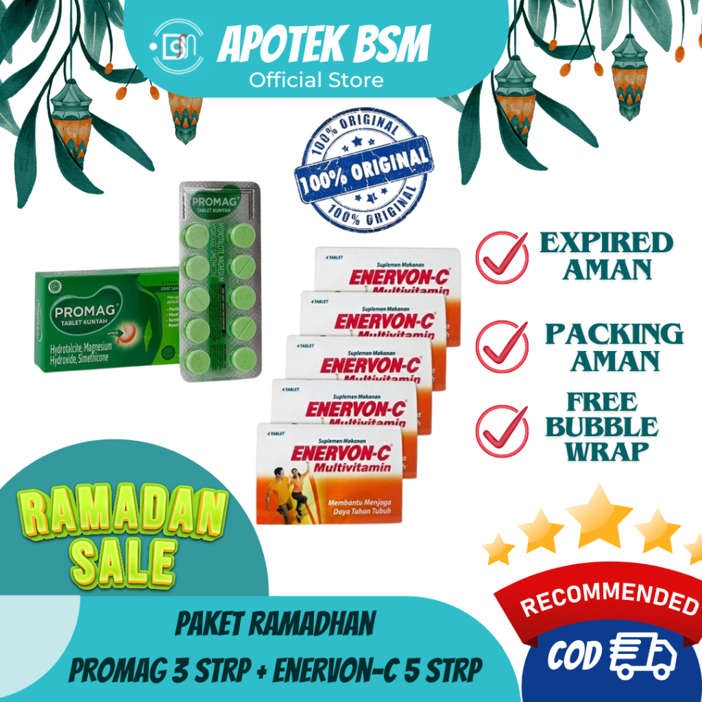 Jual PAKET RAMADHAN PROMAG TAB 1 BOX 3 STRIP + ENERVO-C 5 STRIP / BOTOL ...