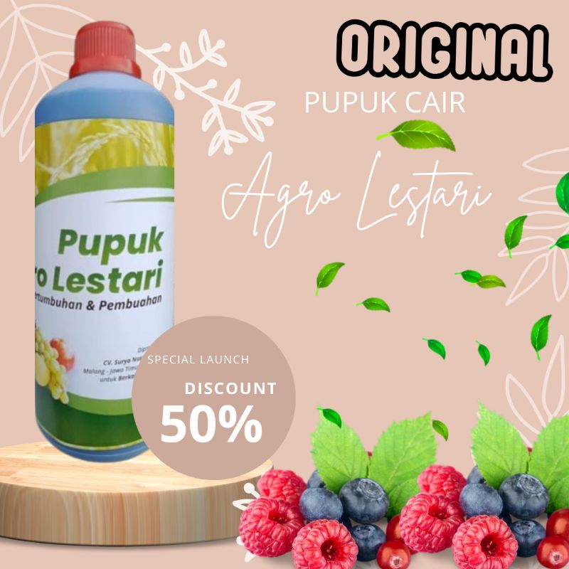Jual Pupuk Penyubur Perangsang dan Pelebat Buah - Pupuk Agro Lestari Kemasan 1 Liter | Shopee ...