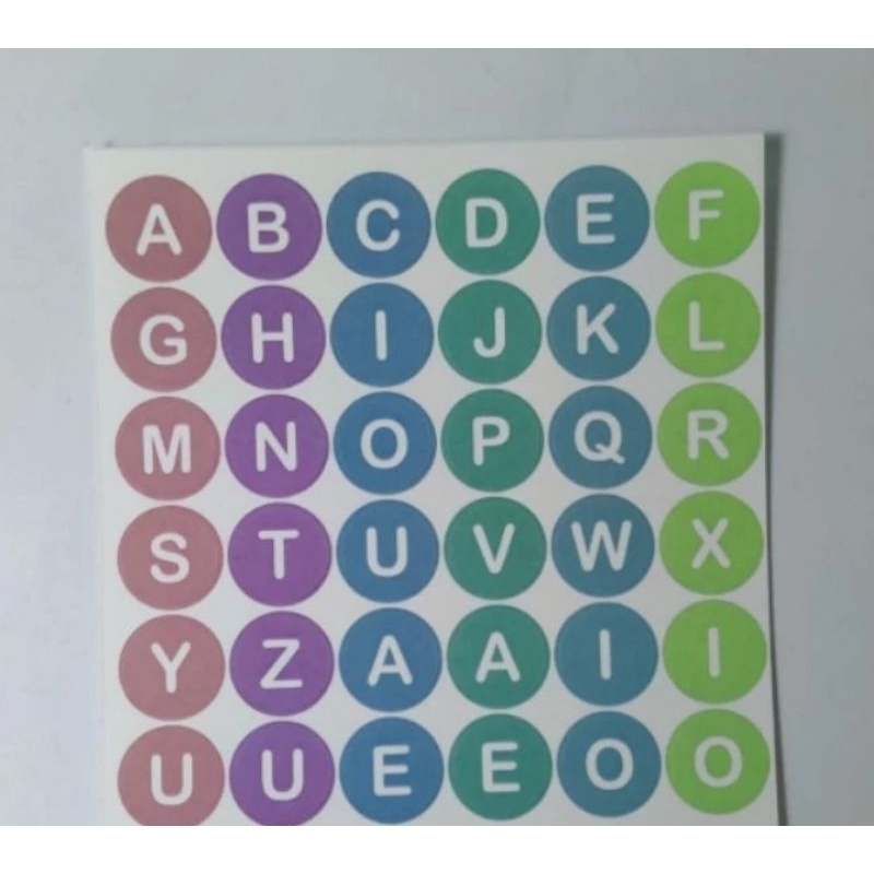 Jual Sticker huruf / sticker alphabet / sticker decoration / sticker ...