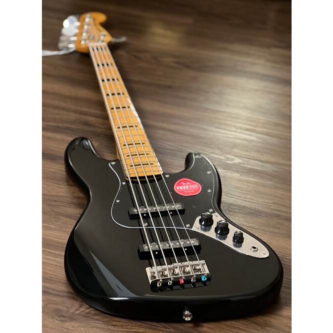 Jual Squier Classic Vibe 70s Jazz Bass 5 String Black Maple Jazzbass 5 ...