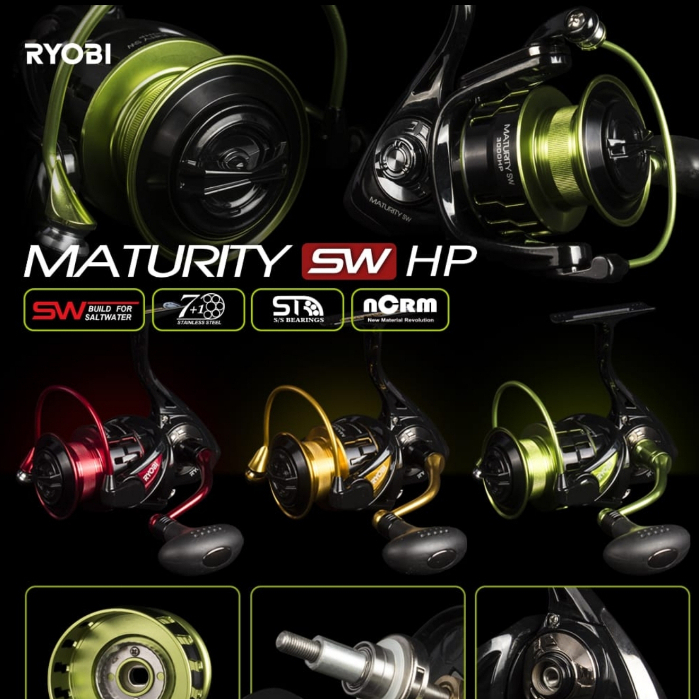 Jual Reel Ryobi Maturity Sw 1000/2000/3000/4000/6000/8000 Power Handle ...