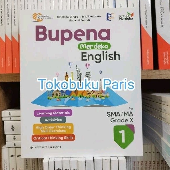 Jual ORI Buku Bupena English Bahasa Inggris sma ma kelas 1 10 X Kurikulum Merdeka Erlangga ...