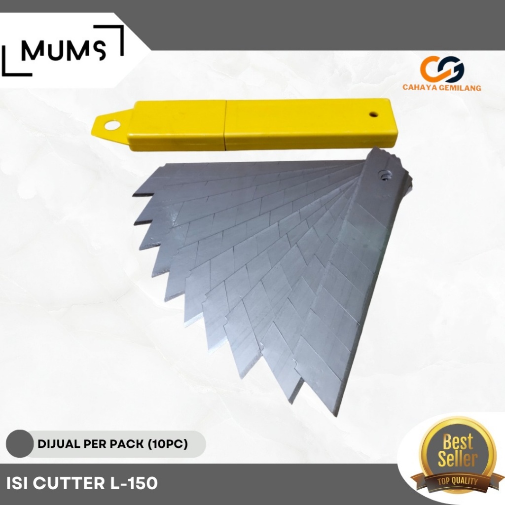 Jual Isi Cutter Besar Refill Kater Vico L150 L-150 Pisau Cutter Blade ...