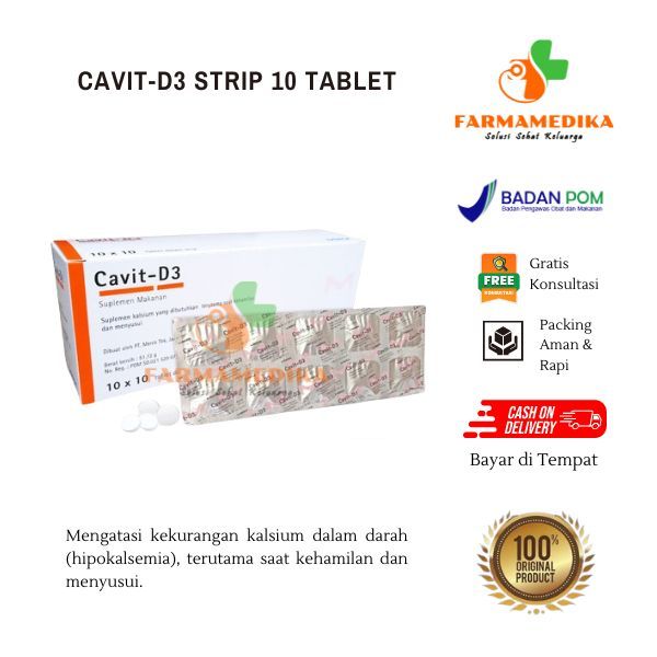 Jual CAVIT-D3 STRIP 10 TABLET | Shopee Indonesia