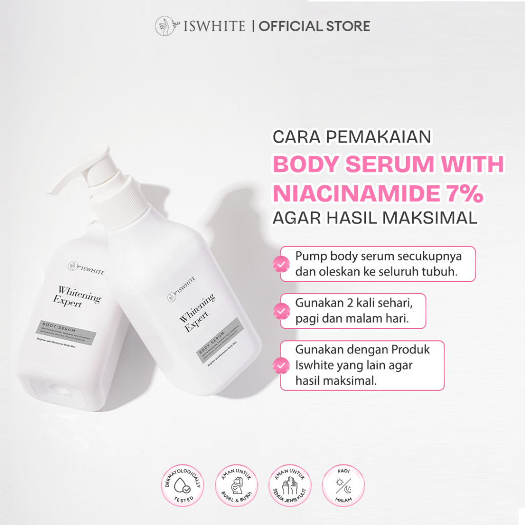 Jual ISWHITE Whitening Expert Body Serum with Niacinamide 7% - Serum ...