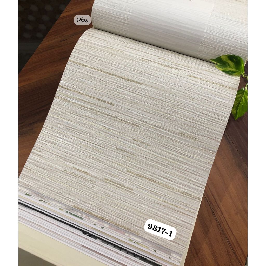 Jual WALLPAPER DINDING POLOS SERAT GARIS GRADASI SOFT MINIMALIS THE ...