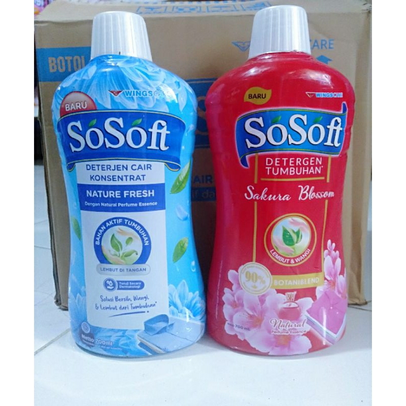 Jual So soft deterjen cair 750ml/ so soft/ deterjen cair/deterjen/sabun ...