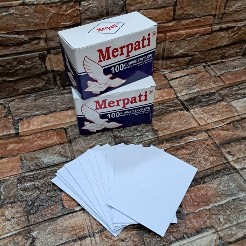 Jual AMPLOP MINI MERPATI 110 X 70MM ( ISI 100 LEMBAR ) | Shopee Indonesia