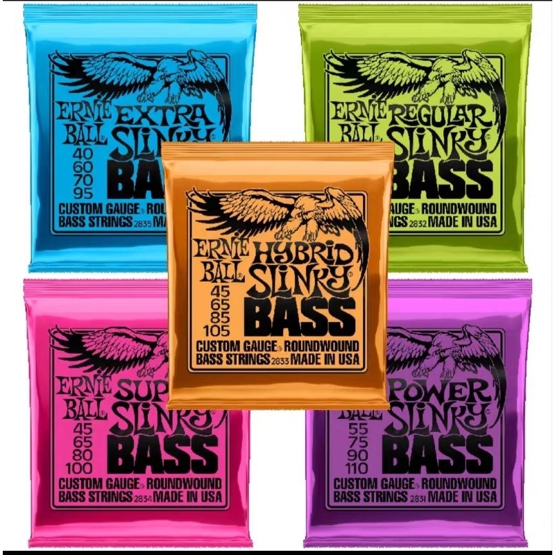 Jual senar bass ernie ball slinky4/5 senar bass guitar slinky | Shopee ...