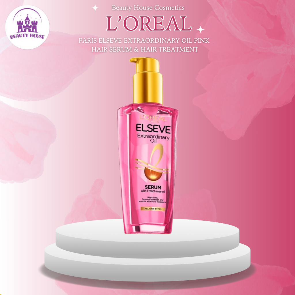 Jual L'Oreal Paris Elseve Extraordinary Oil Pink Hair Serum & Hair ...