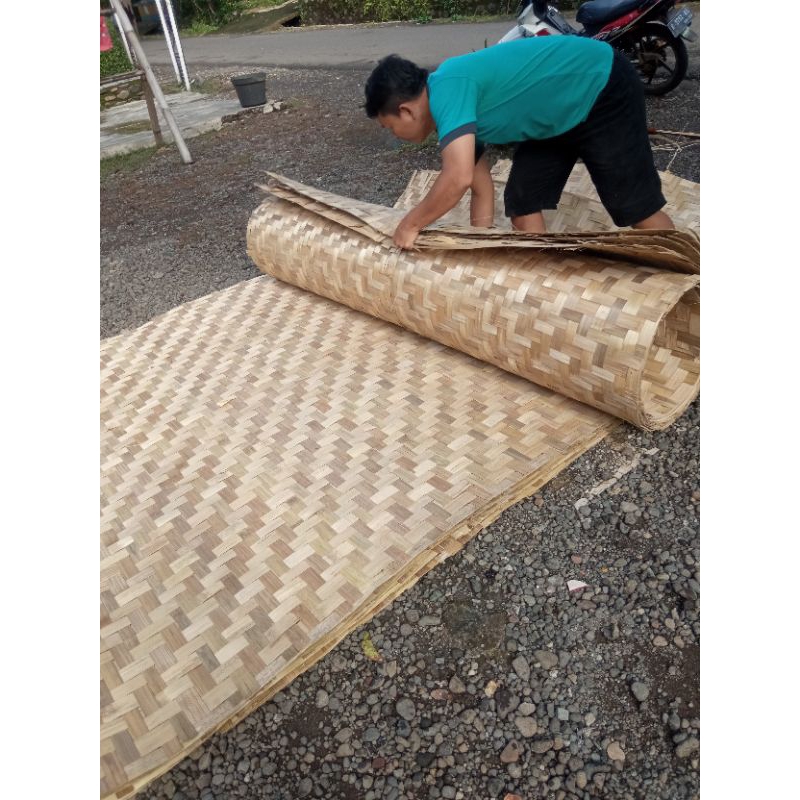Jual Anyaman bambu/bilik/gedeg/tabag/kepang ukuran 2,5mx3m,2mx3,5m ...