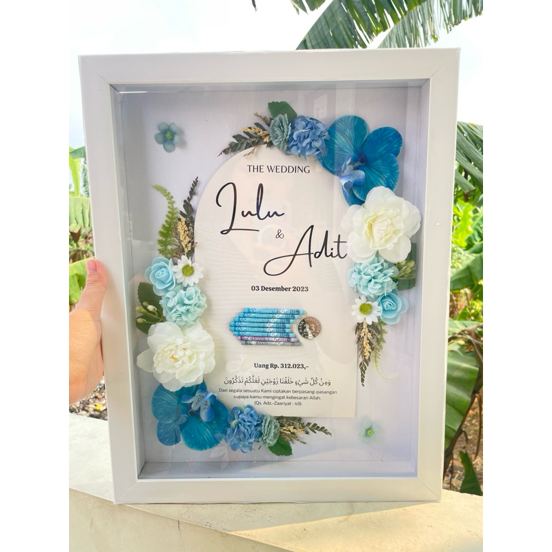 Jual MAHAR PERNIKAHAN BINGKAI SCRAPBOOK AKRILIK MAHAR AESTHETIC 3D ...