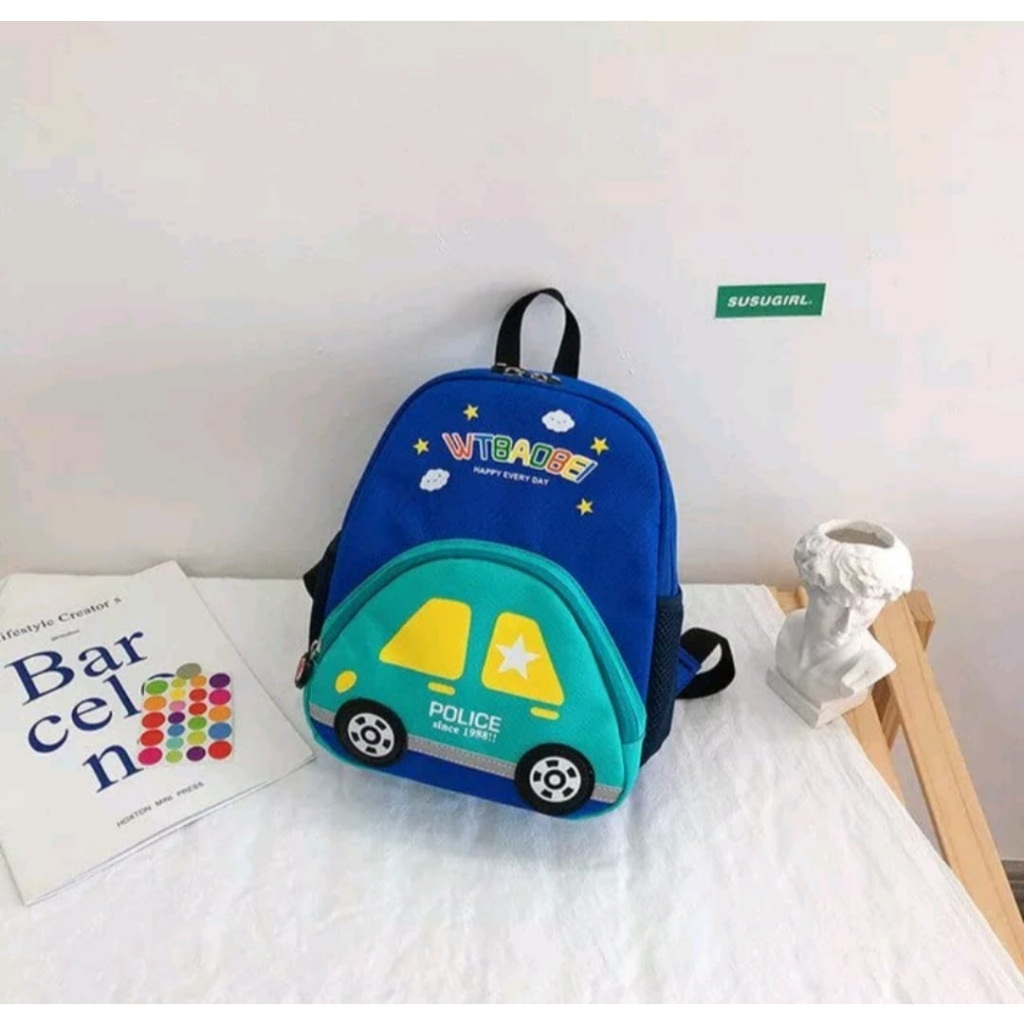 Jual Tas Anak Sekolah Tk Paud Motif Mobil Tas Anak Laki Laki Perempuan ...