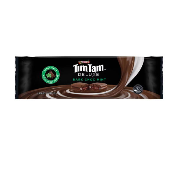 Jual Arnott's Tim Tam Deluxe Dark Choc Mint Chocolate Biscuits 175g ...