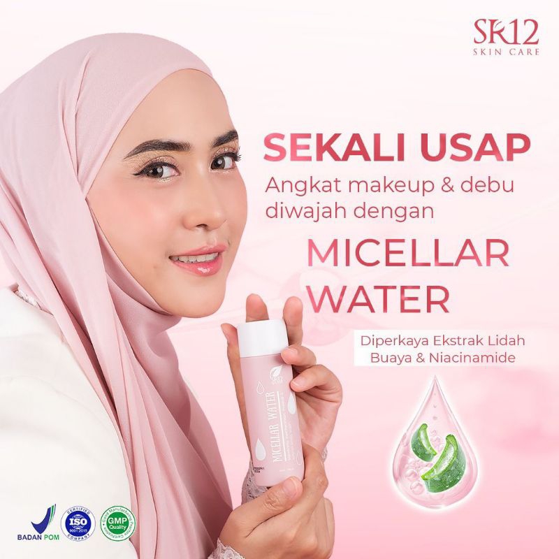 Jual SR12 MICELLAR WATER PEMBERSIH MAKE UP 100 ml | Shopee Indonesia