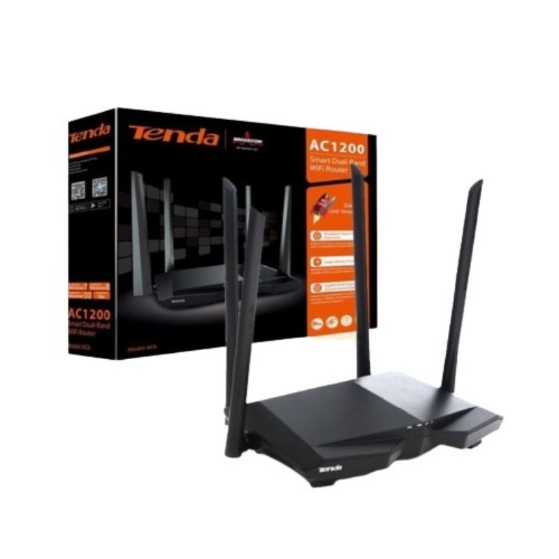 Jual Tenda AC6 AC1200 Smart Dual-Band Wi-Fi Wireless Router | Shopee ...