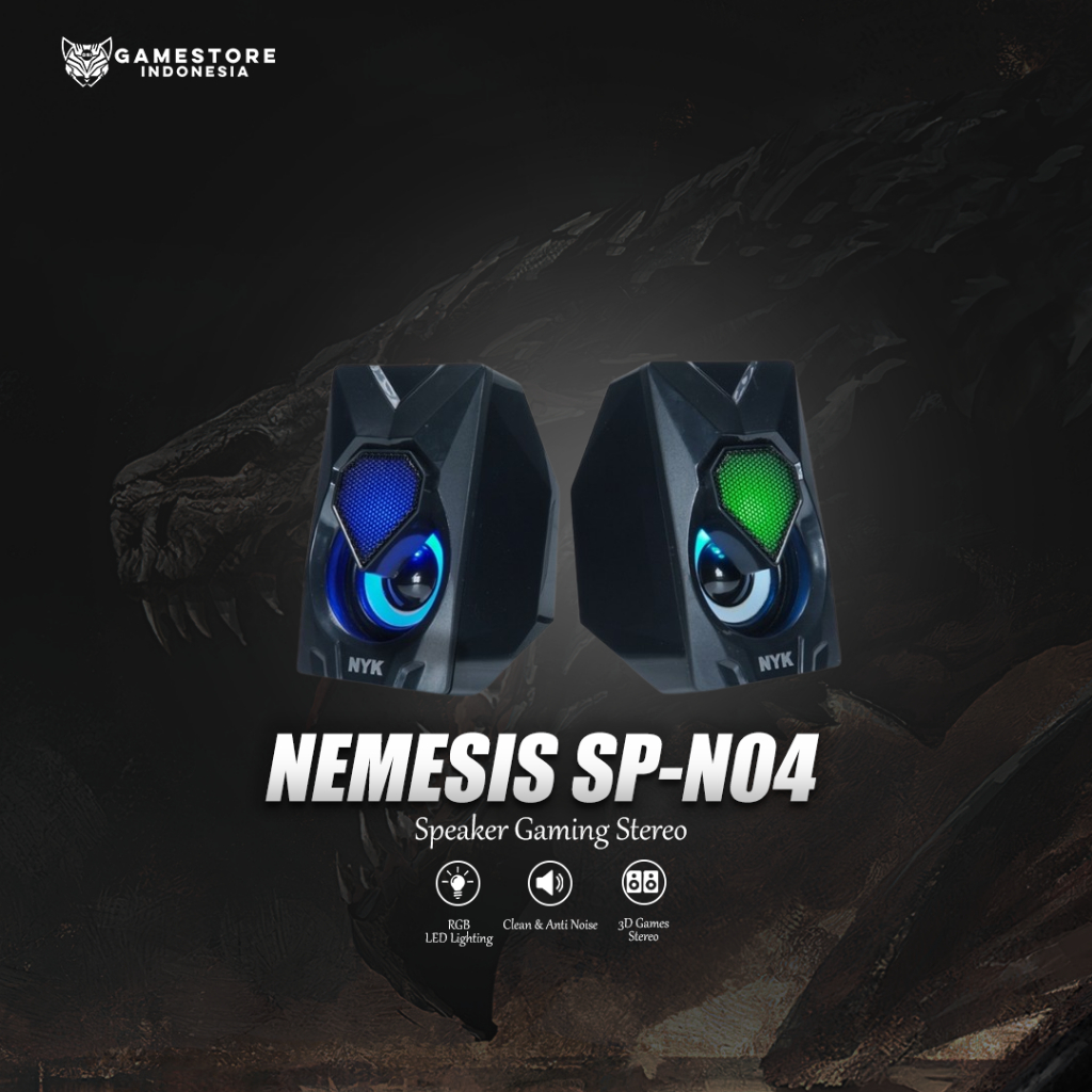 Jual NYK Speaker Gaming Stereo Audio RGB NYK Nemesis SP-N04 | Shopee Indonesia