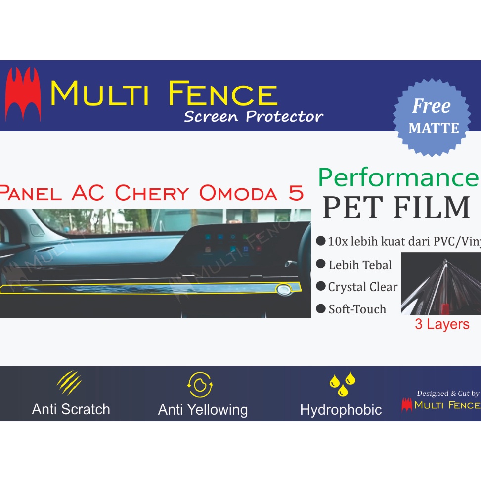Jual Harga TERMURAAH Anti Gores Panel AC Chery Omoda 5 Full Cover ...