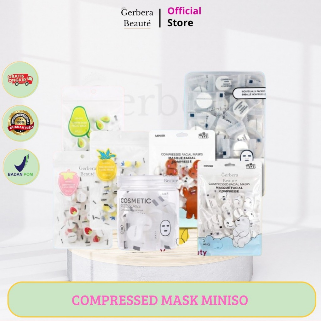 Jual GB MINISO Compressed Sheet Mask - Masker Wajah Miniso | Shopee ...