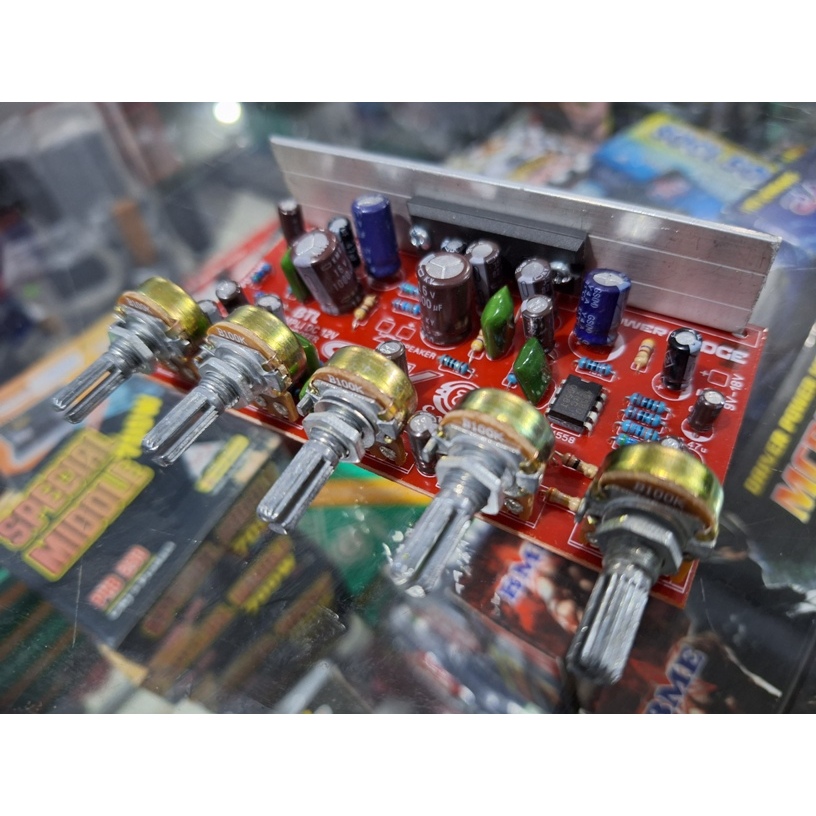 Jual MINI POWER KIT Amplifier Audio DC 12V LA4400 MONO + SUBWOOFER BTL ...