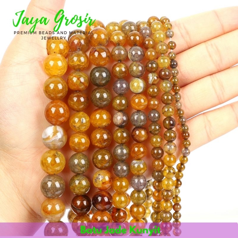 Jual Batu Alam Jade Kunyit Yellow 4-12mm | Shopee Indonesia