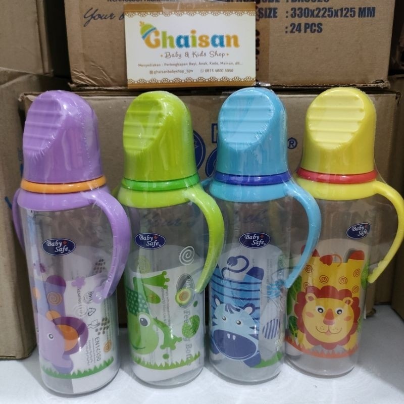 Jual BABY SAFE Babysafe Feeding Bottle 250ml with Handle Botol Dot Bayi ...