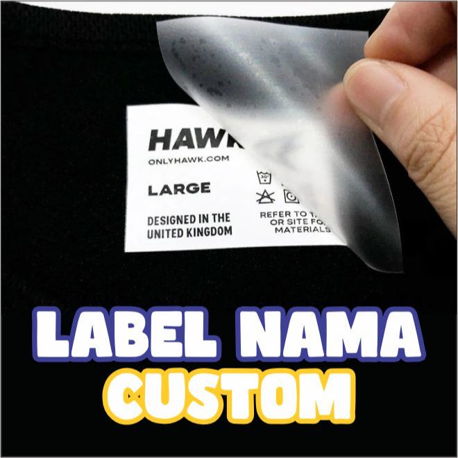 Jual LABEL NAMA CUSTOM | Shopee Indonesia