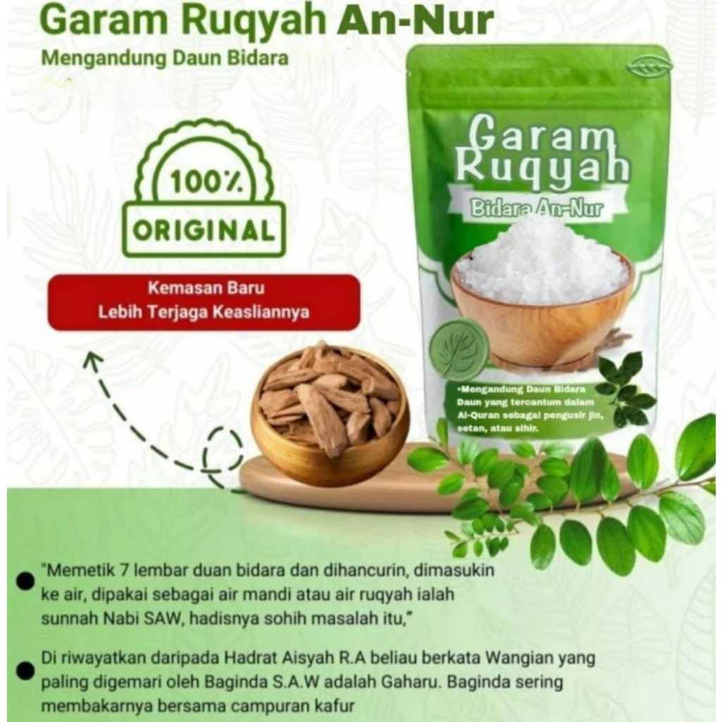 Jual Garam Ruqyah Bidara AN NUR Original 500Gr media penangkal aura ...