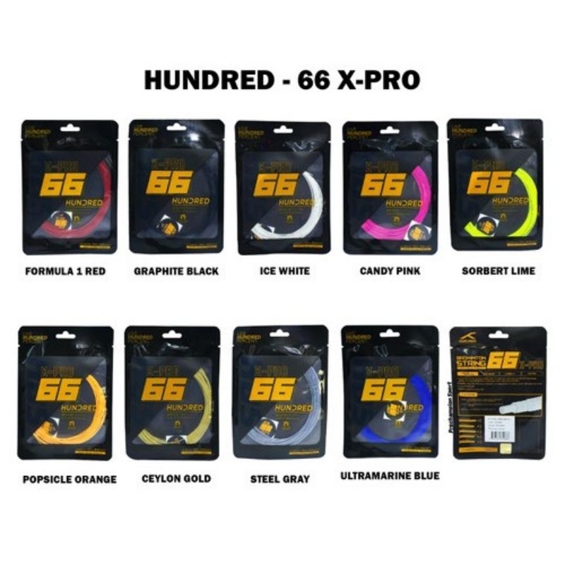 Jual Senar Raket Badminton HUNDRED 66X PRO / 66 X Pro HNDRD Original | Shopee Indonesia