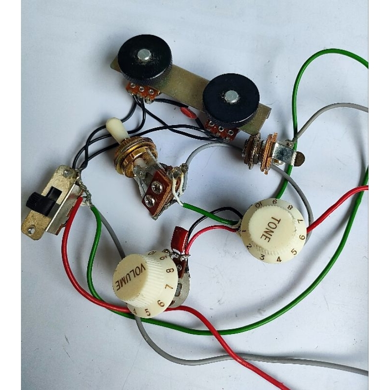 Jual Wiring Set Kit Potensio Switch Gitar electric model Jaguar atau ...