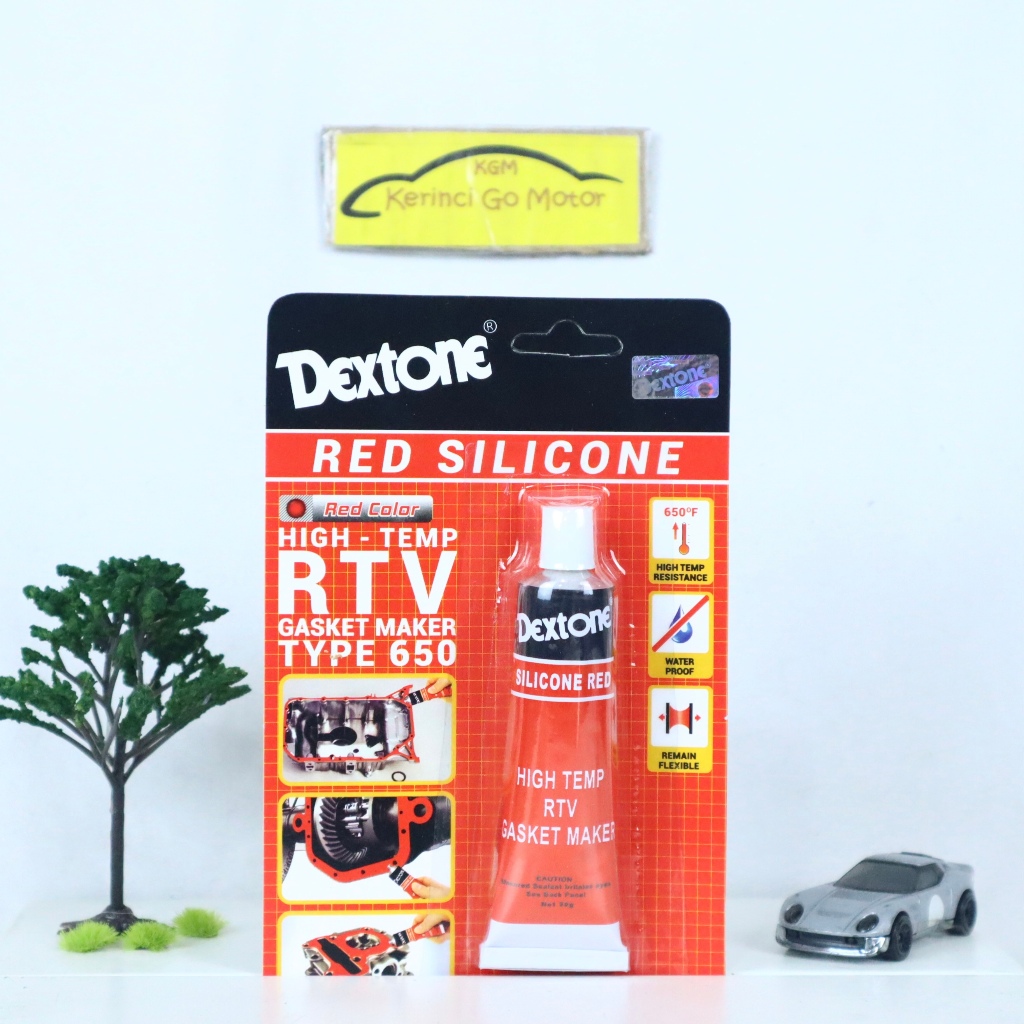 Jual Dextone Merah 30gr Red Silicone RTV Lem Gasket Maker Perekat Besi ...