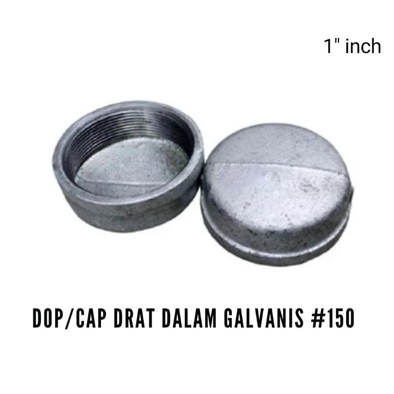 Jual Dop galvanis/Cap galvanis 1" inch drat dalam KELAS #150 | Shopee Indonesia
