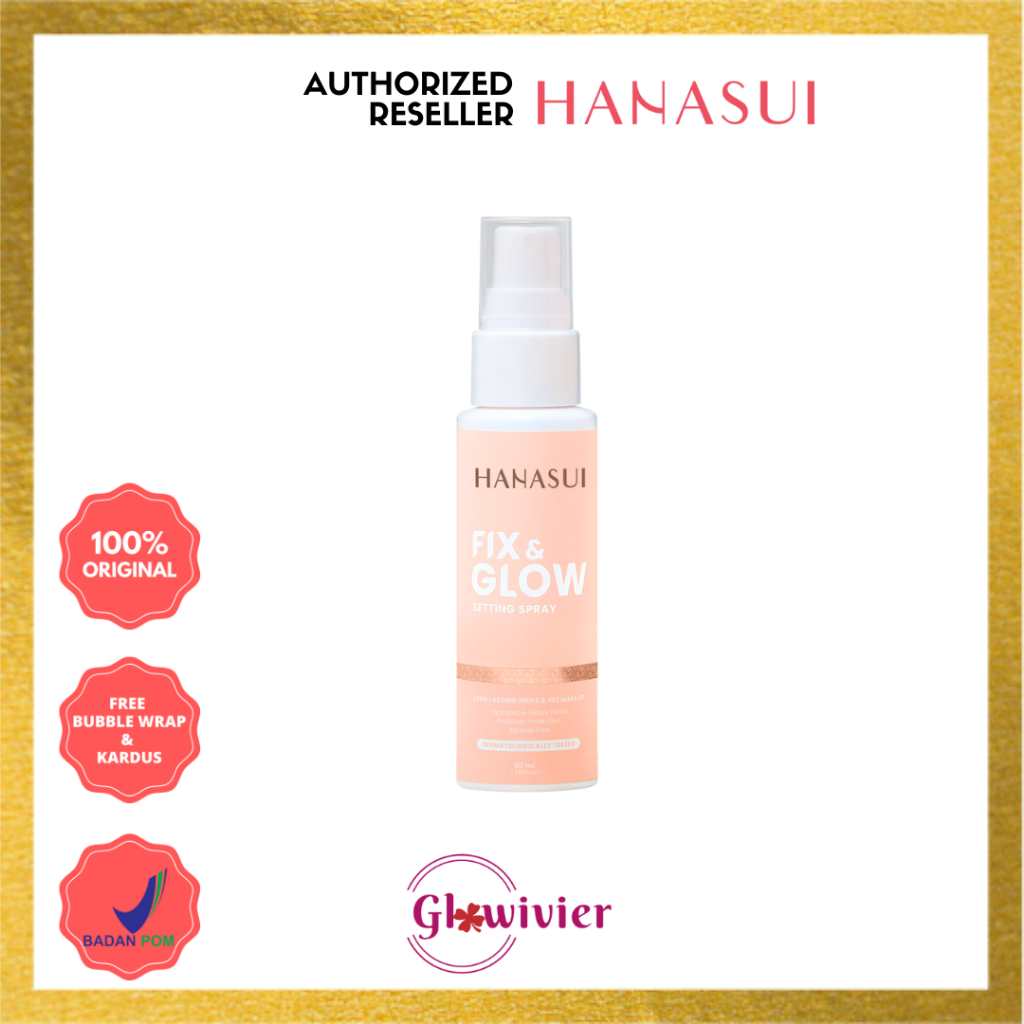 Jual HANASUI Fix & Glow Setting Spray 60ml | Shopee Indonesia