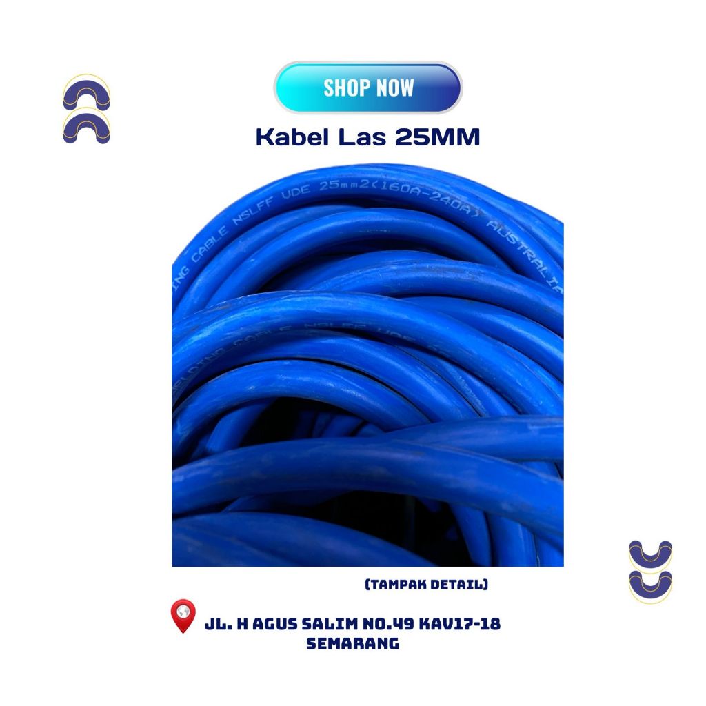 Jual Kabel las warna biru ukuran 25mm merk Superflex | Shopee Indonesia