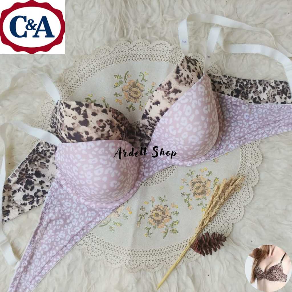 Jual CC BRA WANITA KAWAT C&A SAMPLE FOAM MOTIF LEOPARD CUP 36C PAKAIAN ...