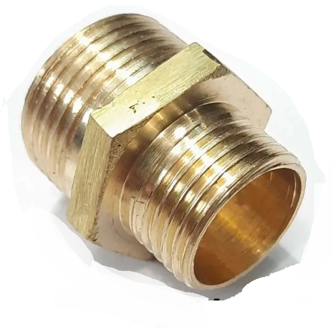 Jual Double Nepel Kuningan 1/2 x 3/4 Inchi Sambungan Dobel Drat nipple | Shopee Indonesia