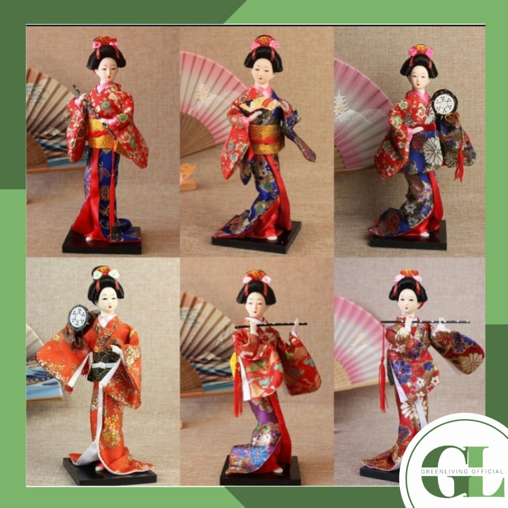 Jual GREENLIVING Japanese Doll Patung Pajangan Boneka Geisha Jepang ...